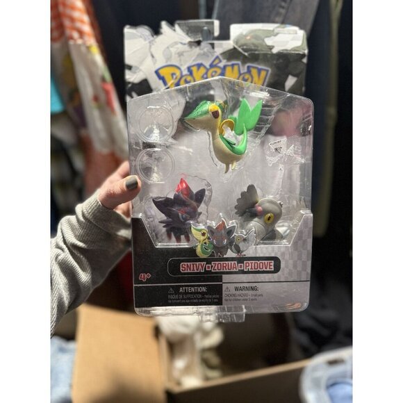 Jakks Pacific | Toys | Pokemon Basic Figure 3 Pack Black White Series ...